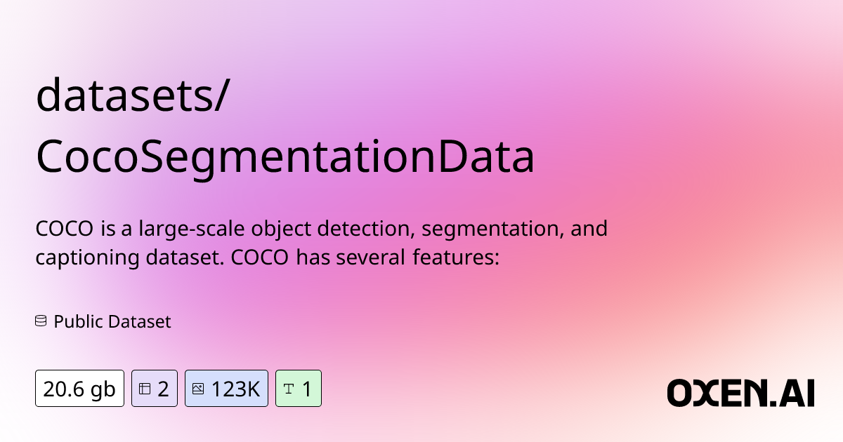 Datasets Cocosegmentationdata At Main Datasets Cocosegmentationdata