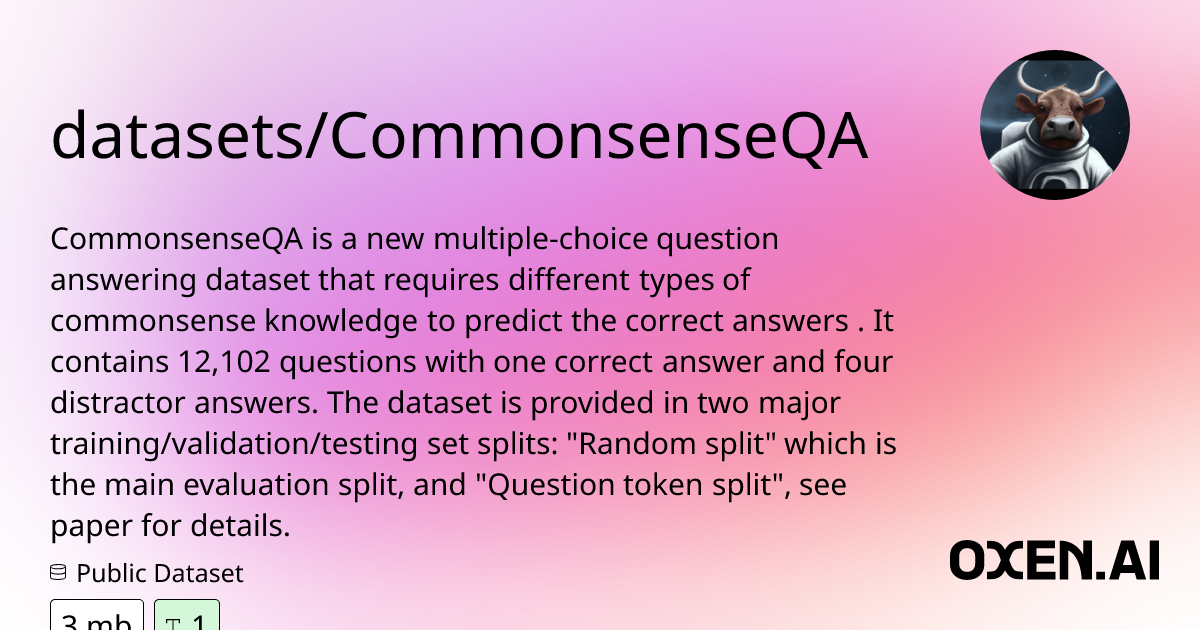 Notebooks In Datasetscommonsenseqa Datasetscommonsenseqa Datasets