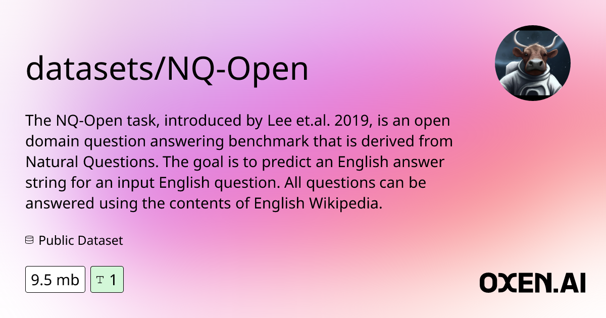 Notebooks In Datasetsnq Open Datasetsnq Open Datasets At Oxenai