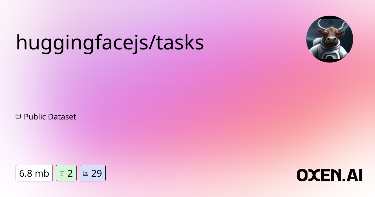 Notebooks In Huggingfacejstasks Huggingfacejstasks Datasets At